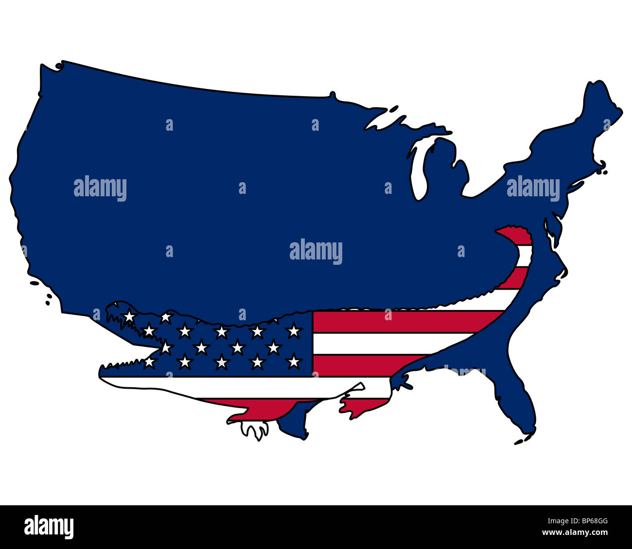 Alligator flag Cut Out Stock Images & Pictures - Alamy