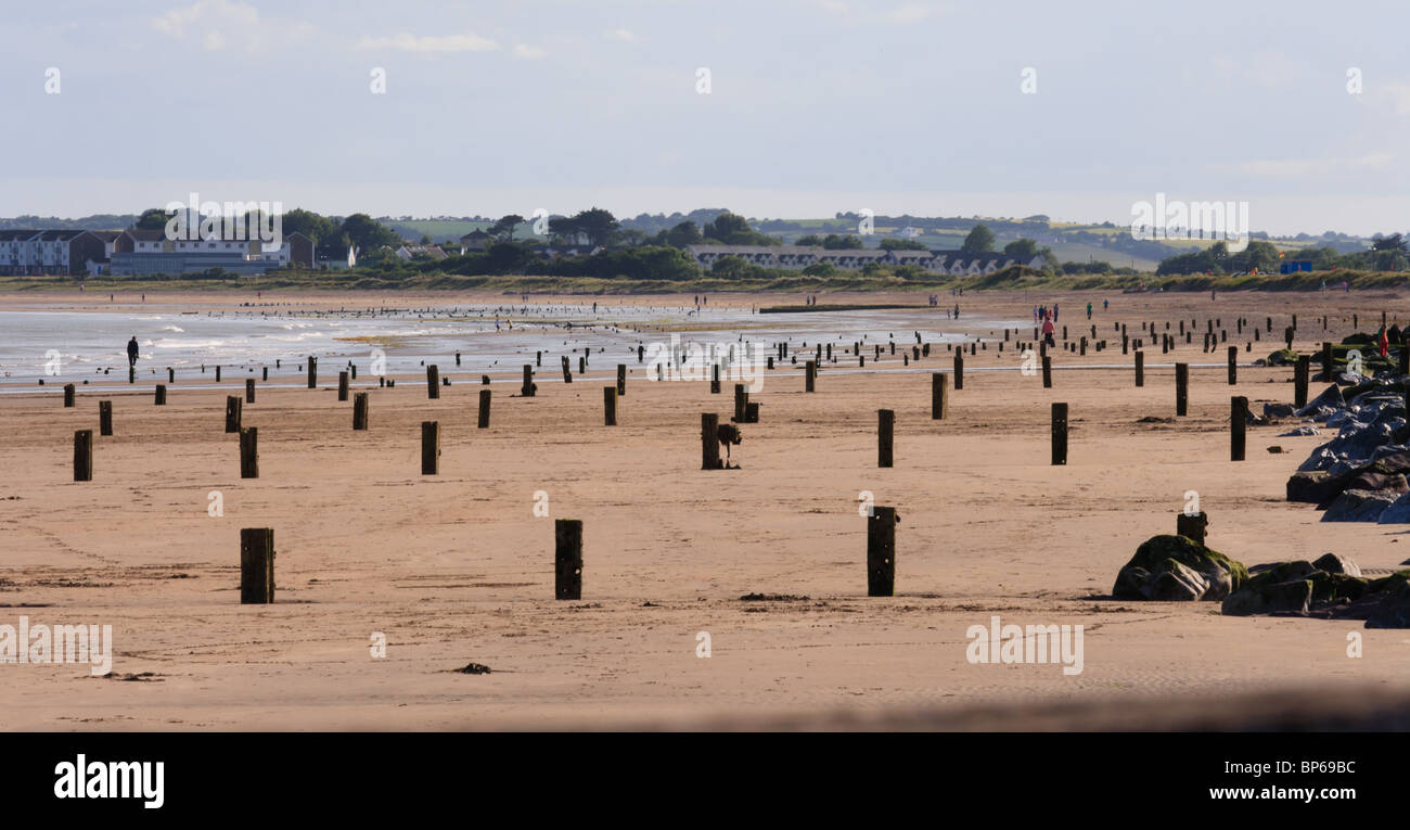 Wave rock rocks beach groyne youghal cork ireland sea lowtide hi-res ...