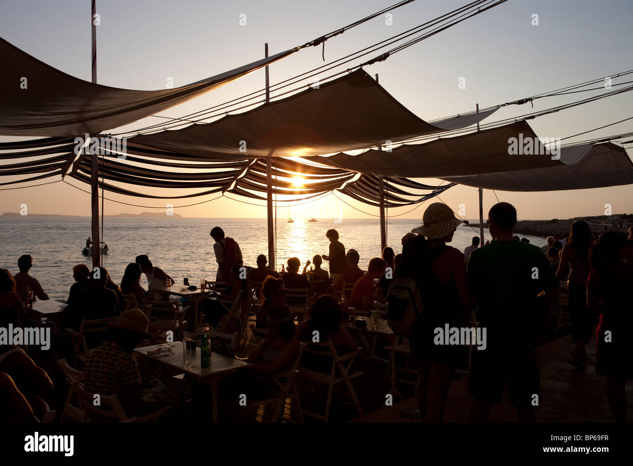 Cafe del Mar Ibiza, Spain Stock Photo - Alamy