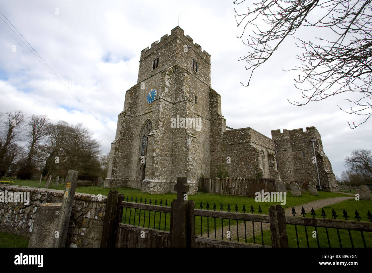 Parish Church, Church of St George, Ivychurch, Kent, England, UK. Photo ...