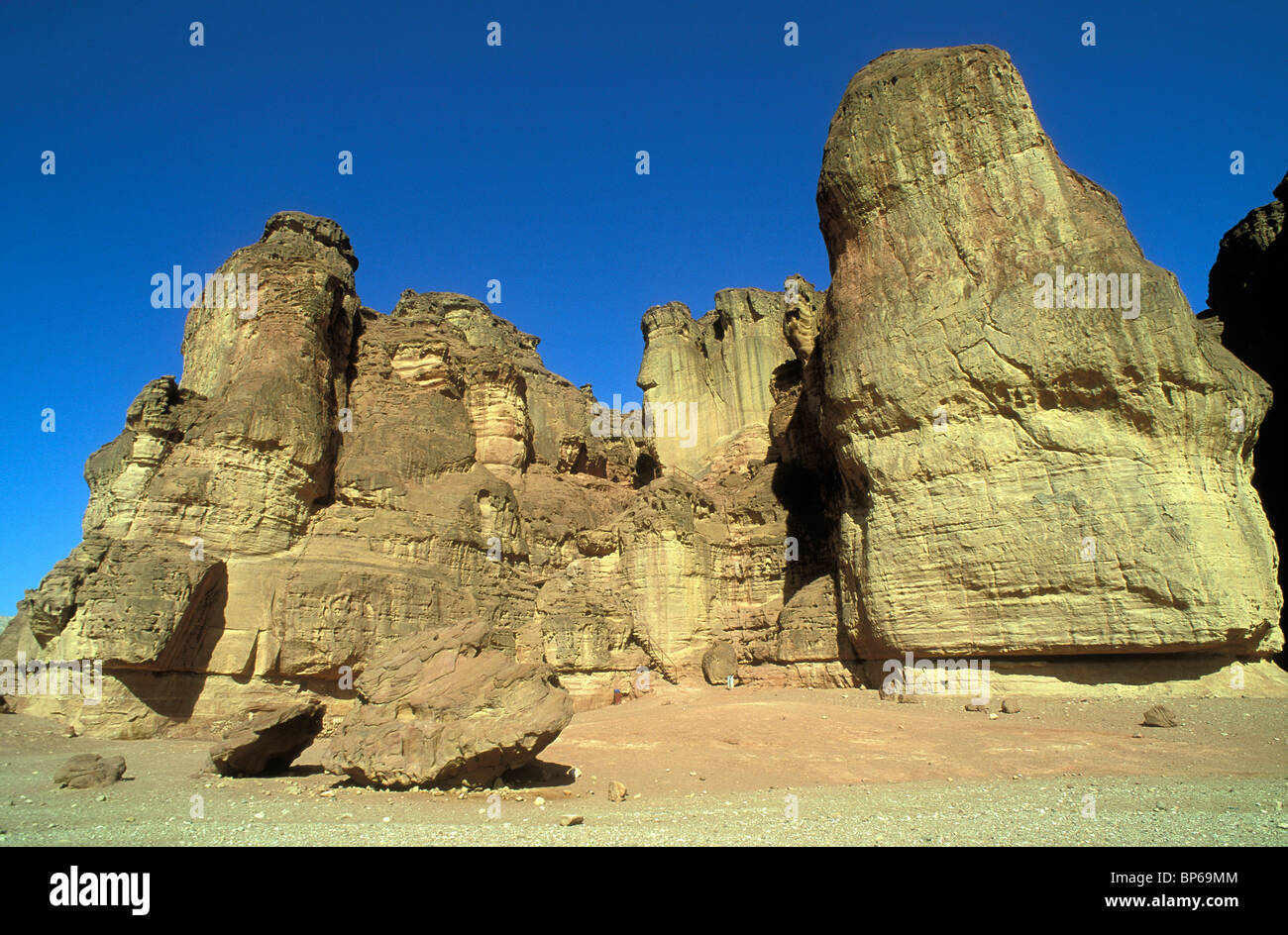 Solomon's Pillars eroded sandstone cliffs Timna Park Arava Region ...