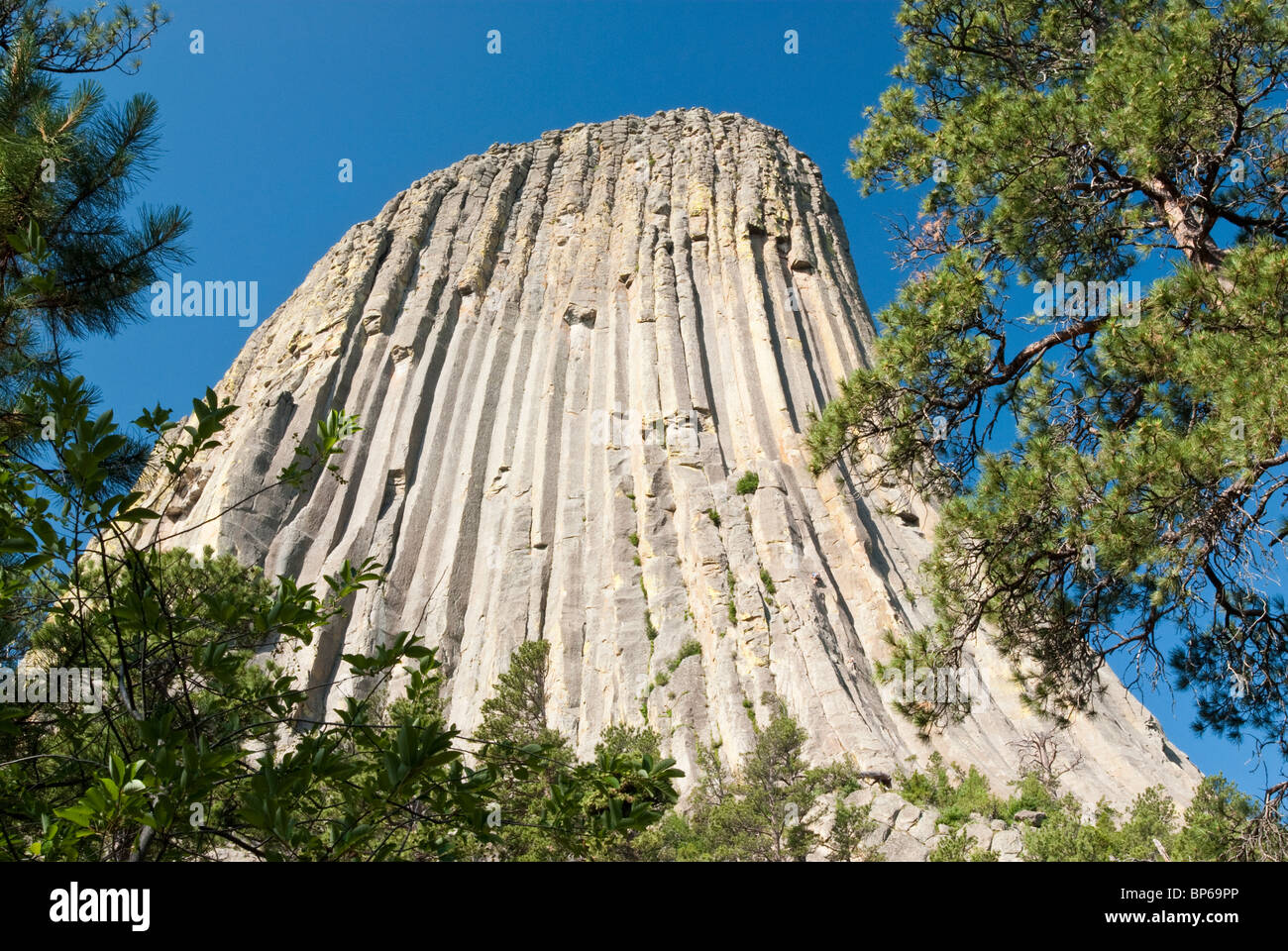 View of Devils Tower National Monument from the Tower Trail around the ...