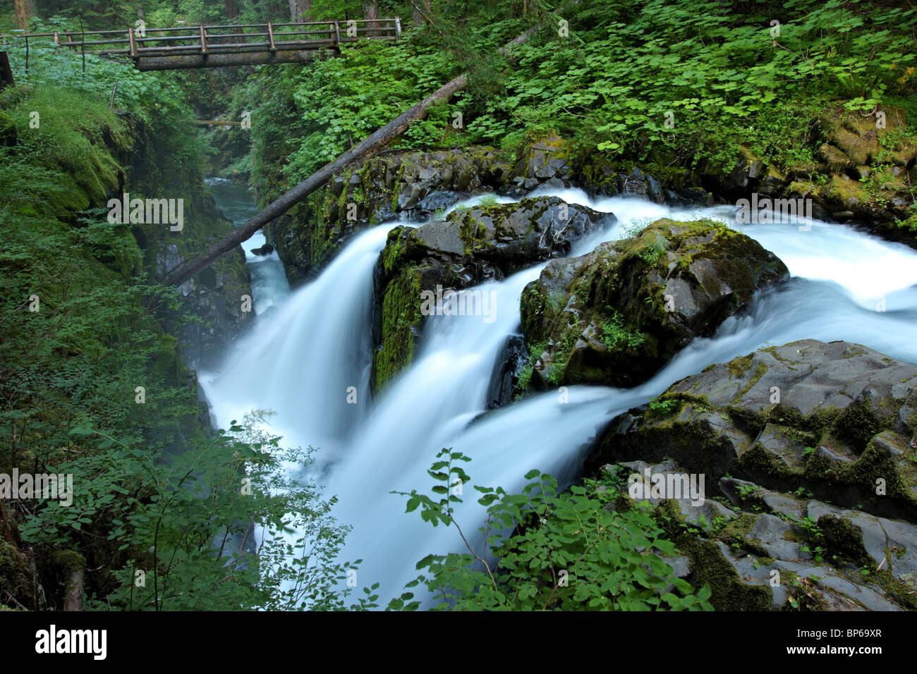 The Sol Duc Falls in Olympic National Park are located in the the ...