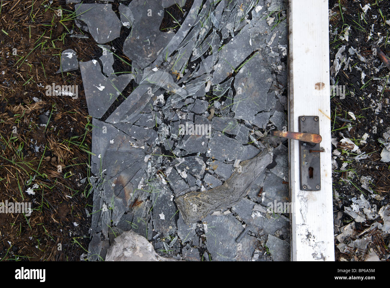 Broken glass grass hi-res stock photography and images - Alamy