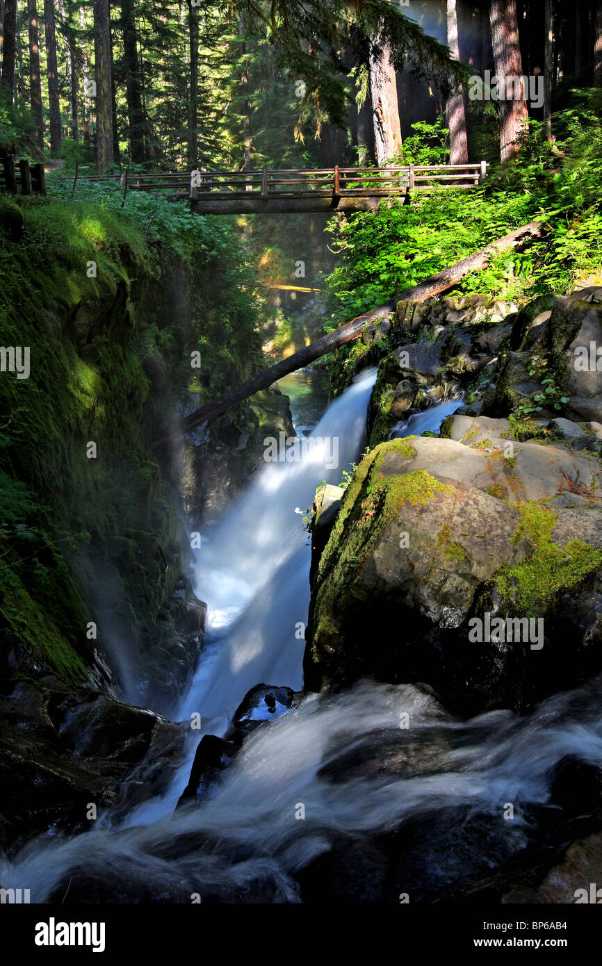 The Sol Duc Falls in Olympic National Park are located in the the ...