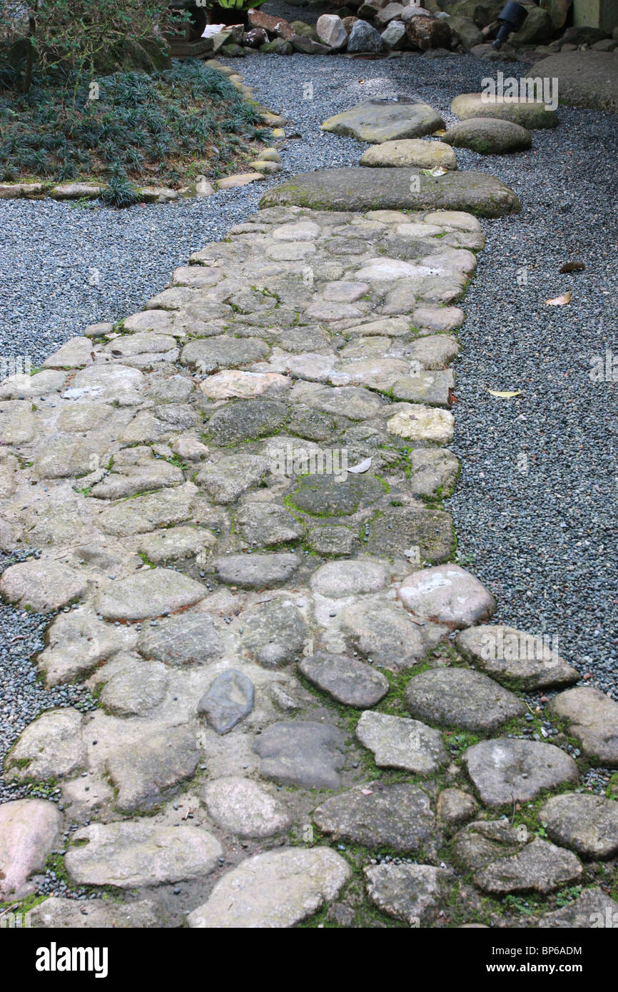 Stone walk way Stock Photo - Alamy