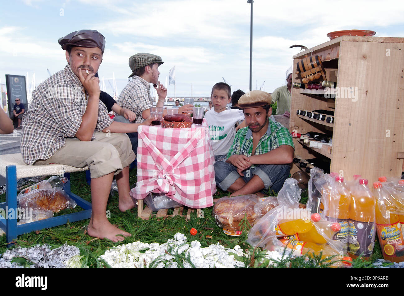 ethnographic festivities of the holy ghost / spirit in the Azores boy ...
