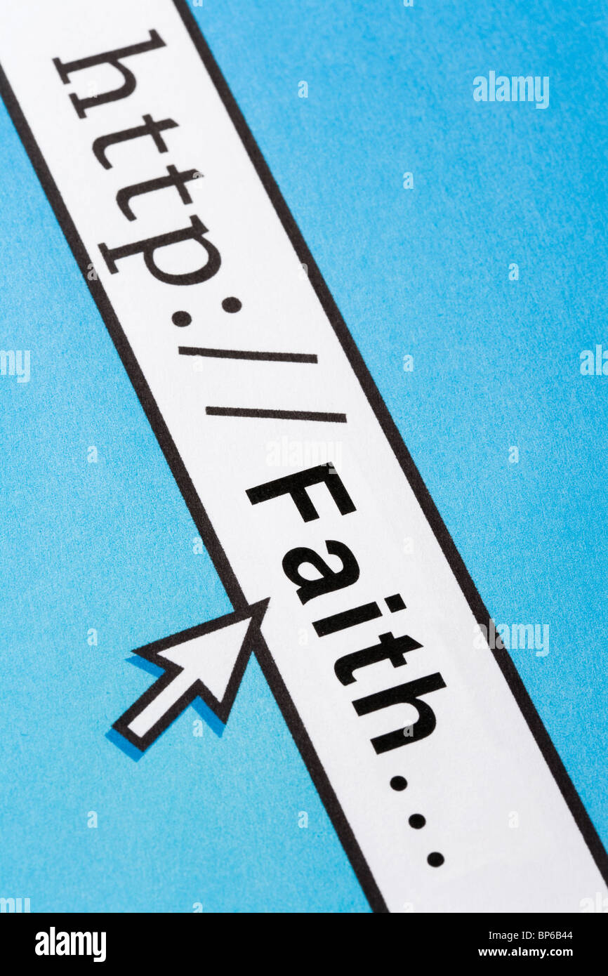 Computer Screen, concept of online faith searching Stock Photo - Alamy