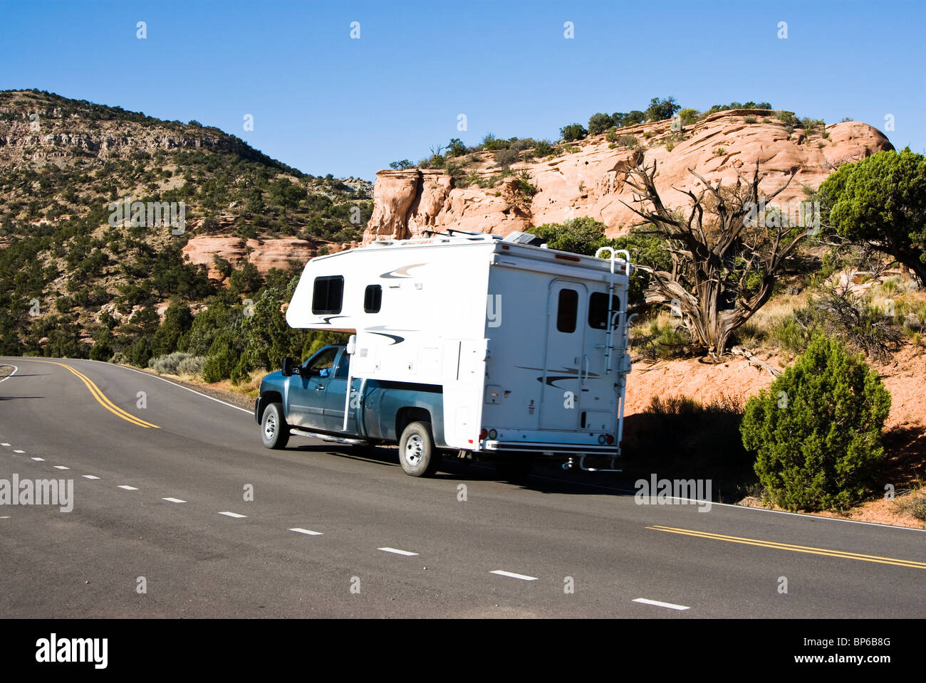 Rv camper driving through hi-res stock photography and images - Alamy