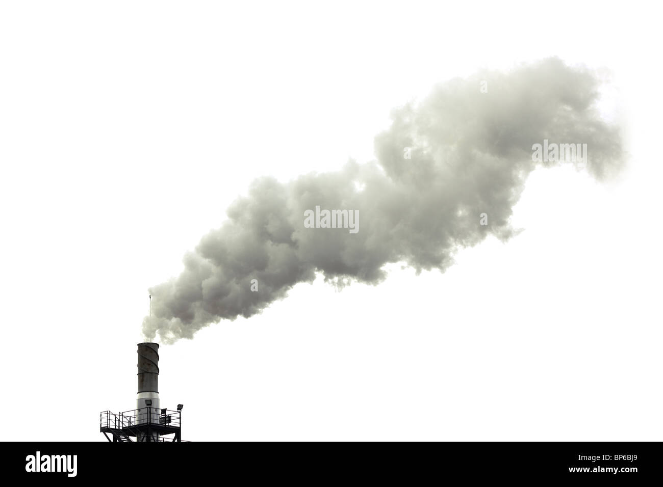 Chimney smoke sky factory Cut Out Stock Images & Pictures - Alamy