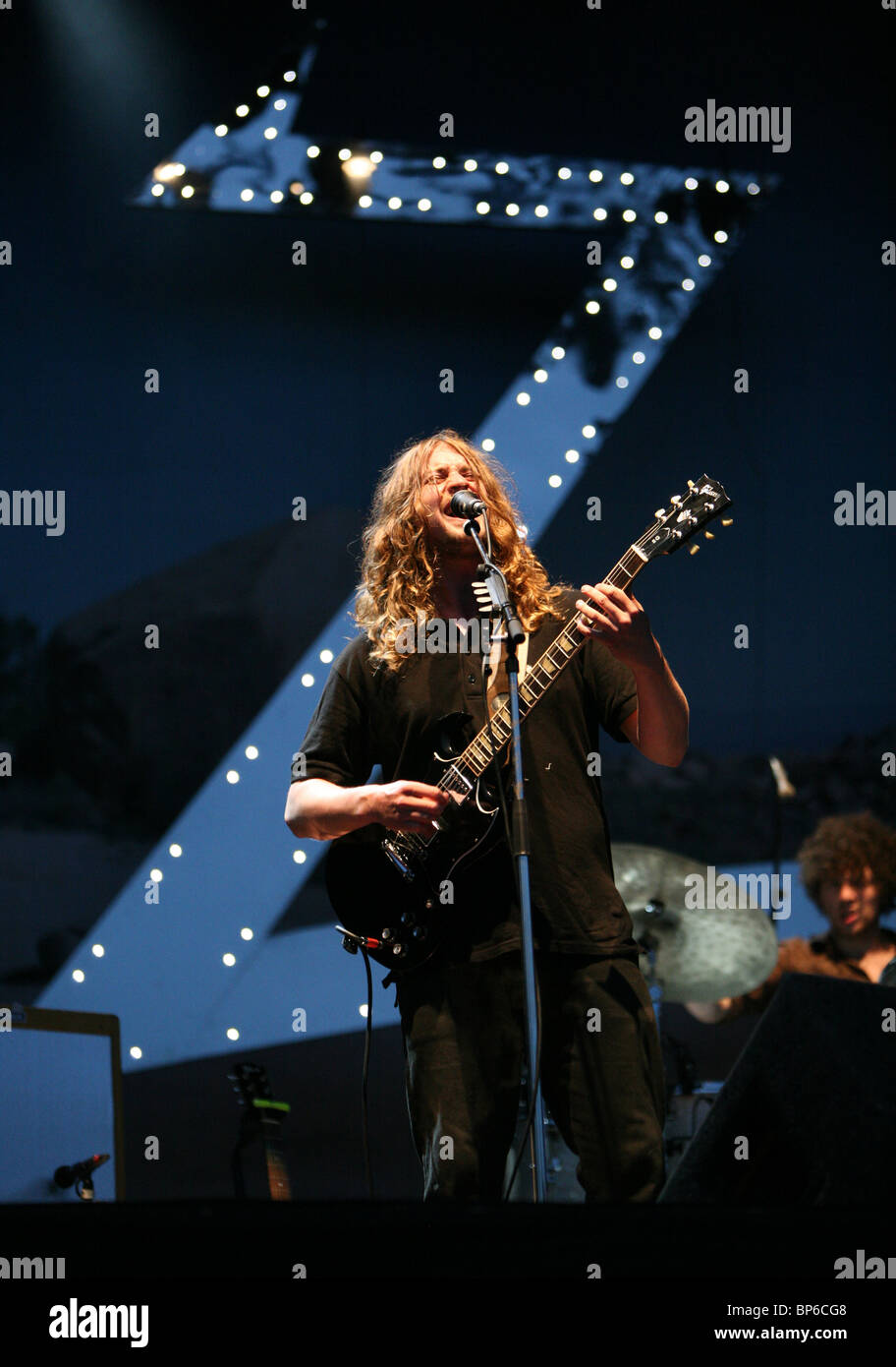 Dave McCabe of The Zutons live on stage at V Festival in Essex Stock ...