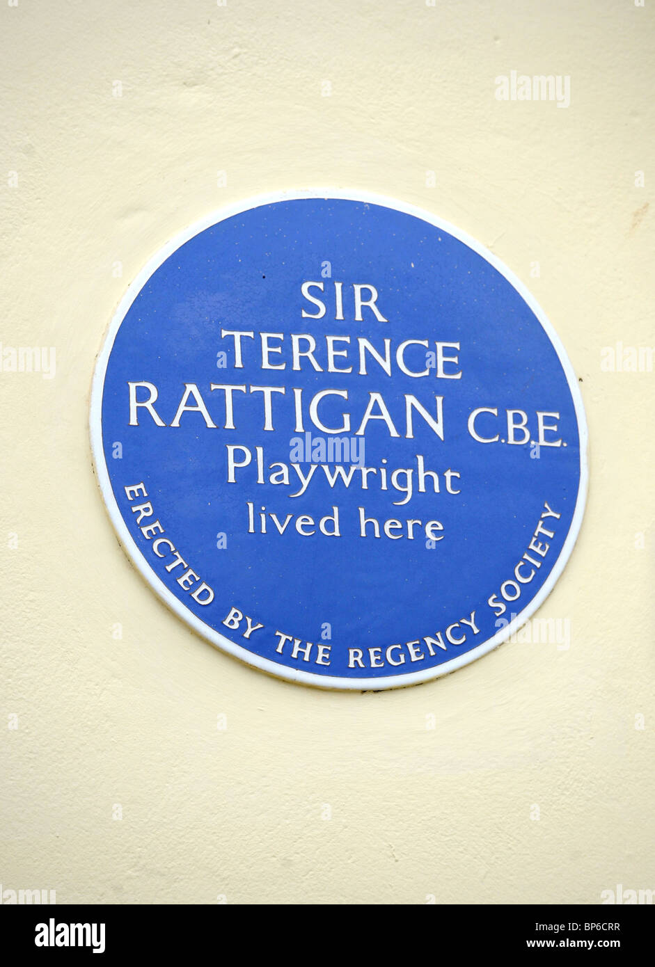Sir terence rattigan blue plaque hi-res stock photography and images ...