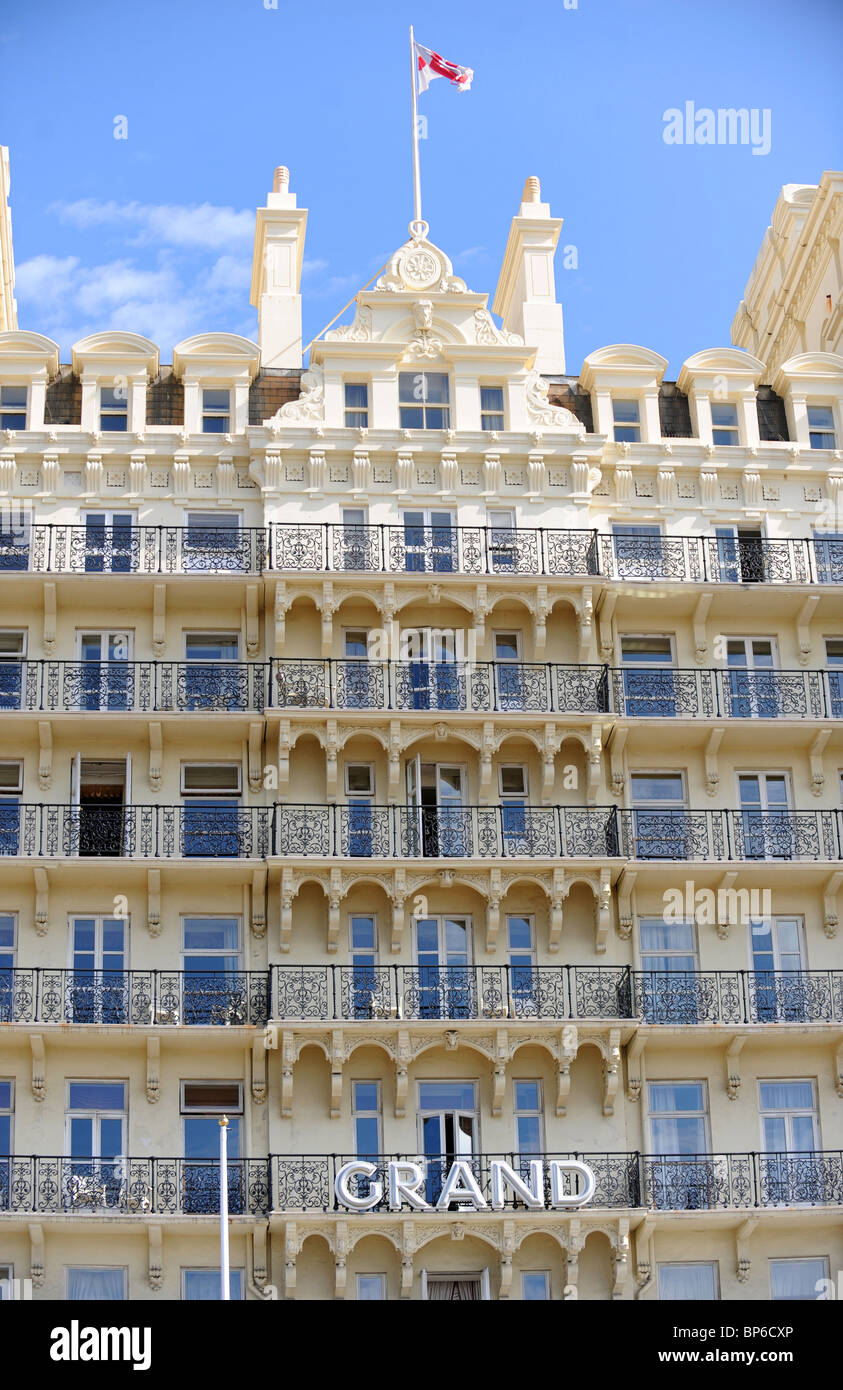 The front of the Grand Hotel in Brighton Stock Photo - Alamy