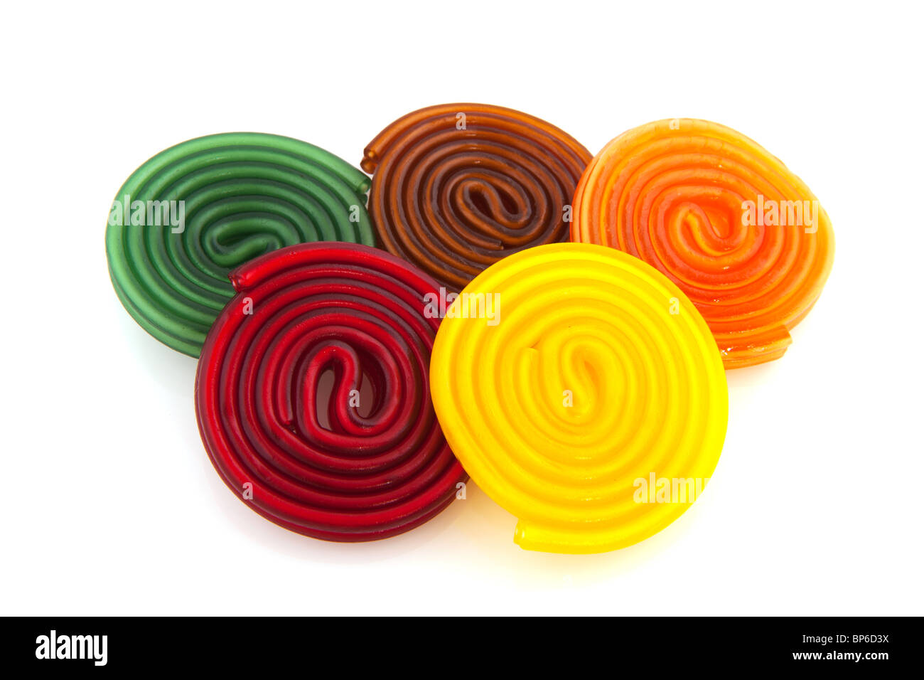 colorful licorice candy drop rolls isolated white background Stock ...