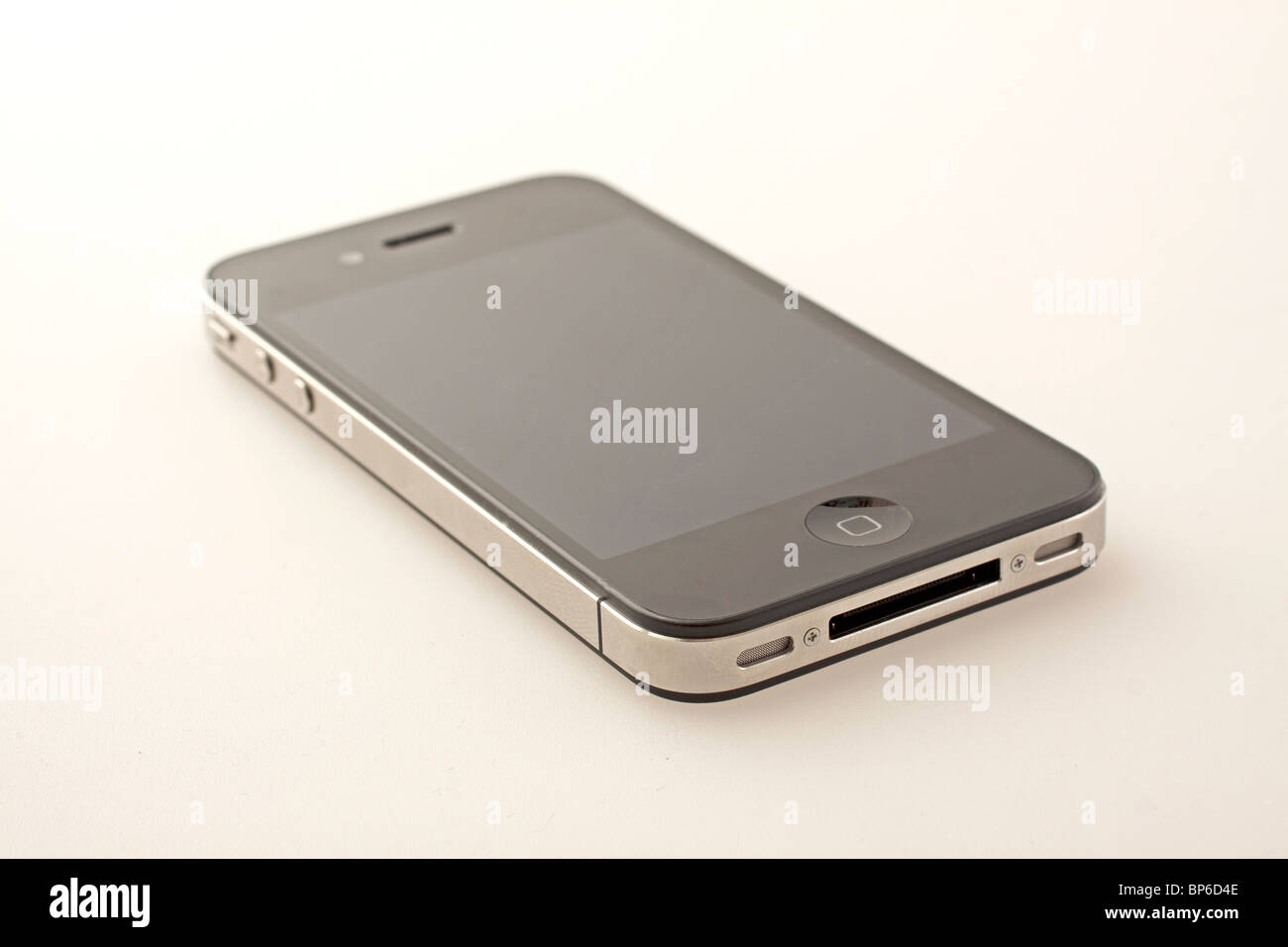Brand new iPhone 4 over gray/white background Stock Photo - Alamy