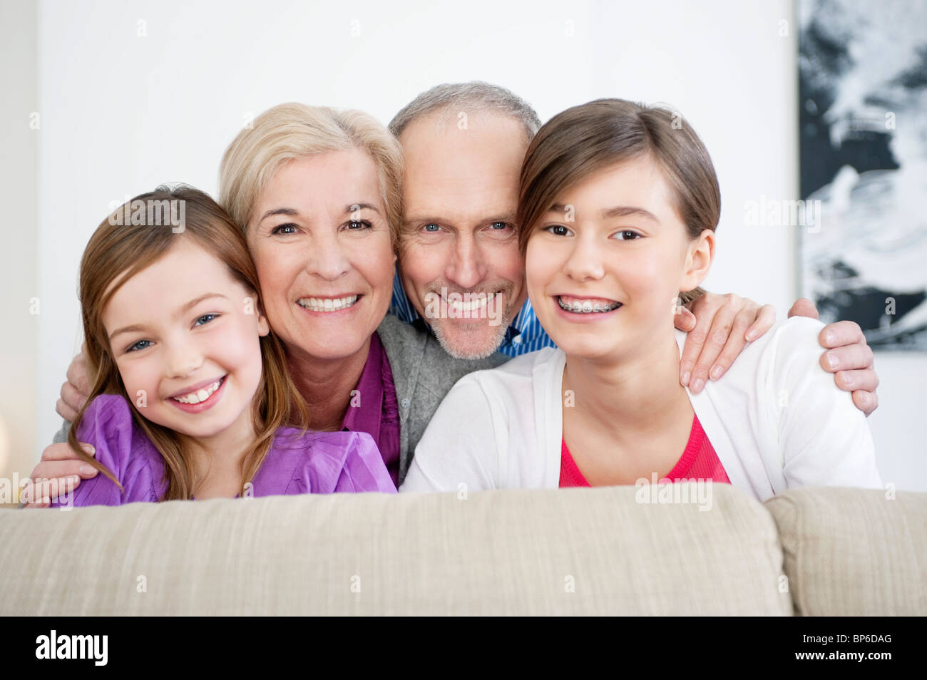 Grandmother posing granddaughters hi-res stock photography and images ...