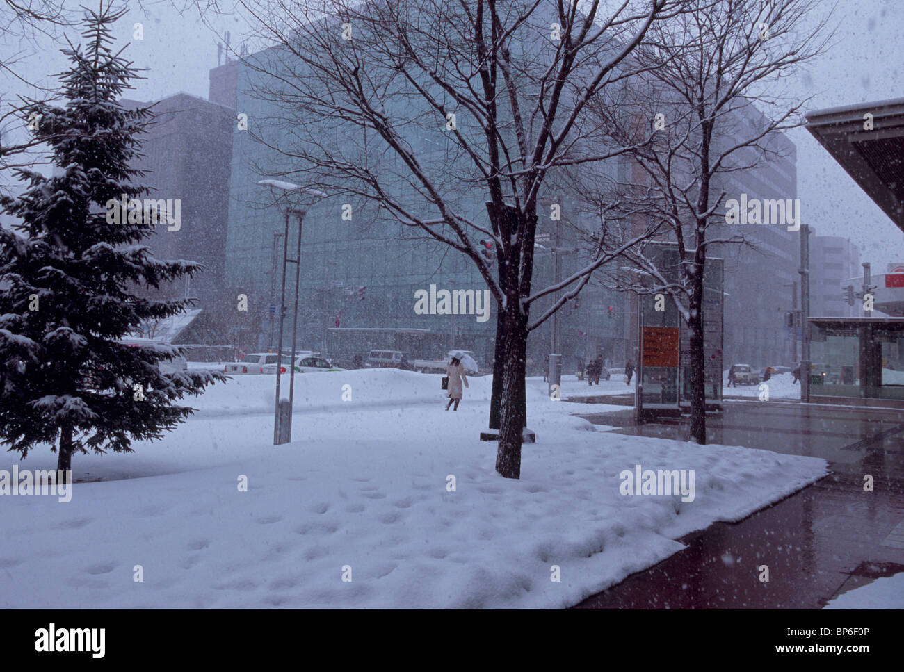 Sapporo Station in Winter, Sapporo, Hokkaido, Japan Stock Photo - Alamy