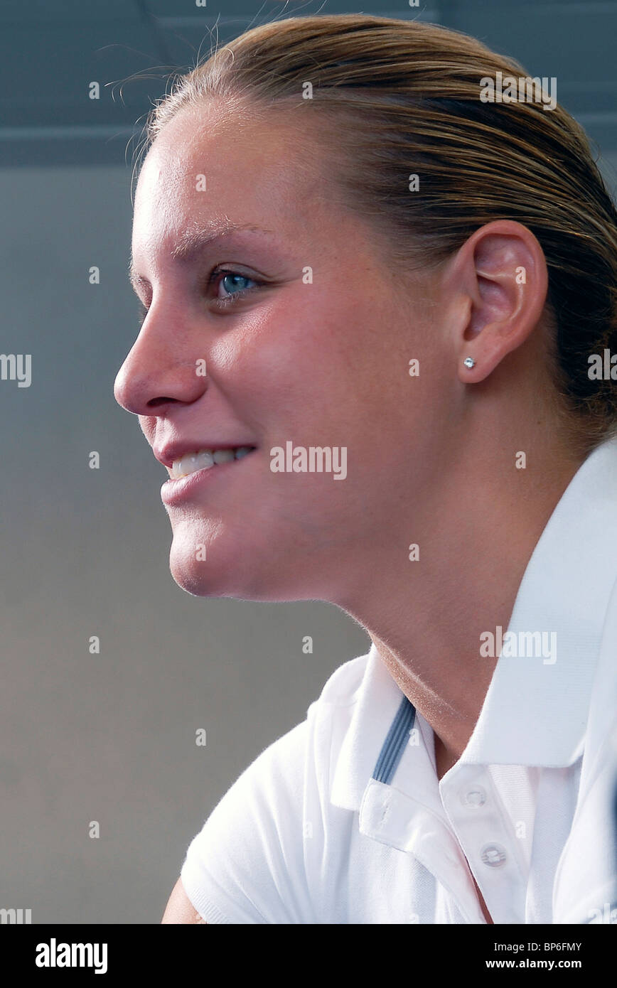 British Olympic swimmer Joanne Jackson, the 400m freestyle world record ...