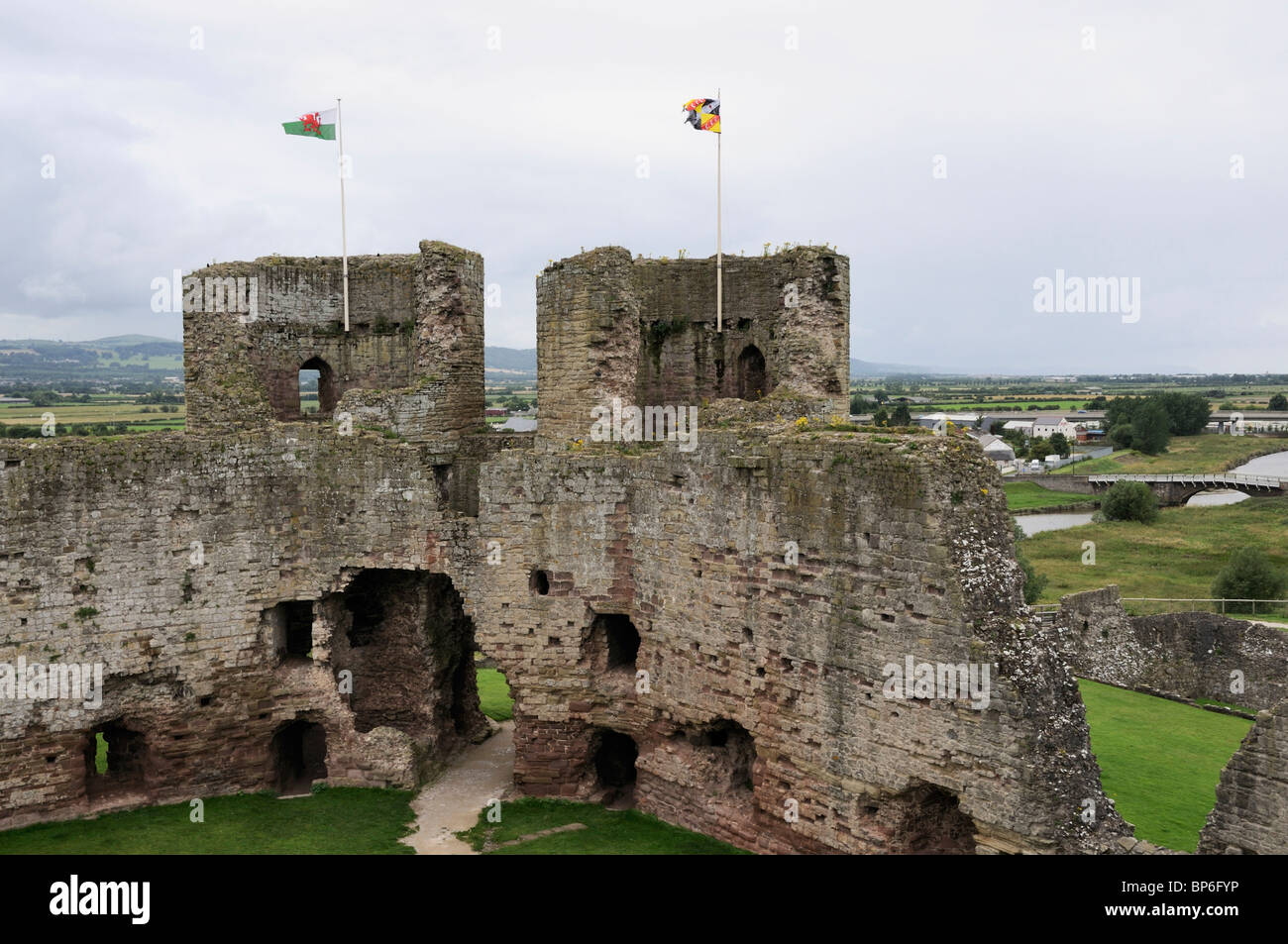 The Twin Towers of the West Gatehouse protect the castle from attack on ...