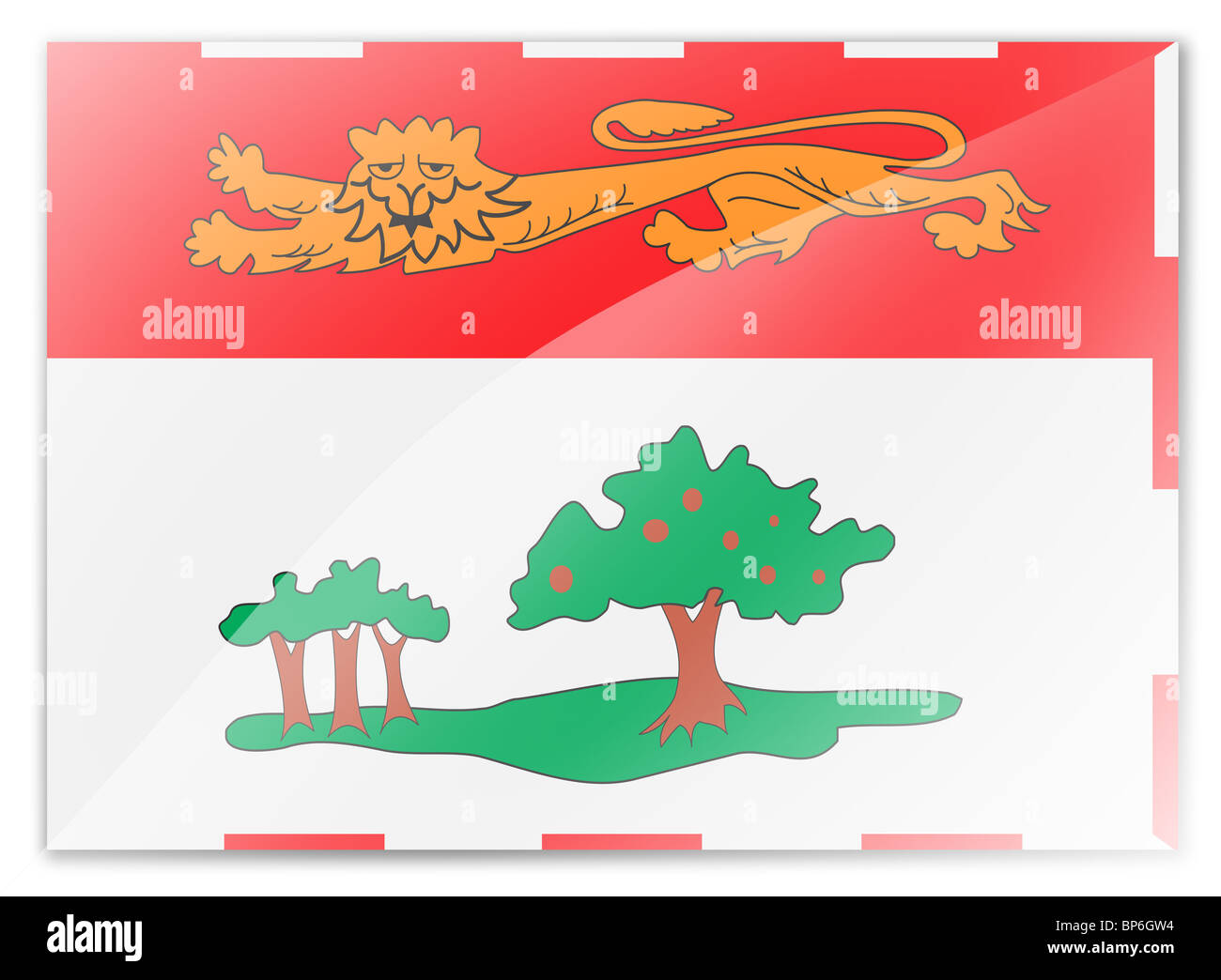 Flag of PEI Prince Edward Island Stock Photo - Alamy