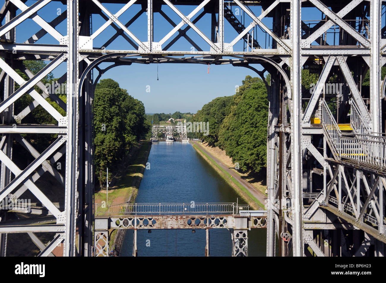 Canal du Centre, Boat Lift number 2, Boat Lift number 3 in the ...
