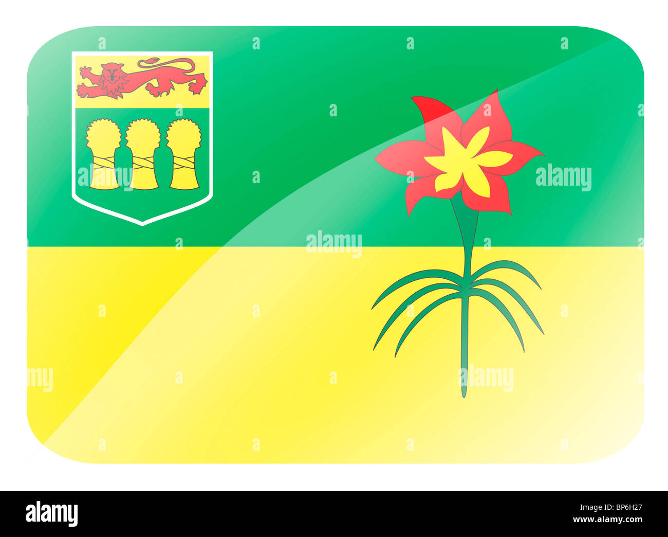 Saskatchewan flag Cut Out Stock Images & Pictures - Alamy