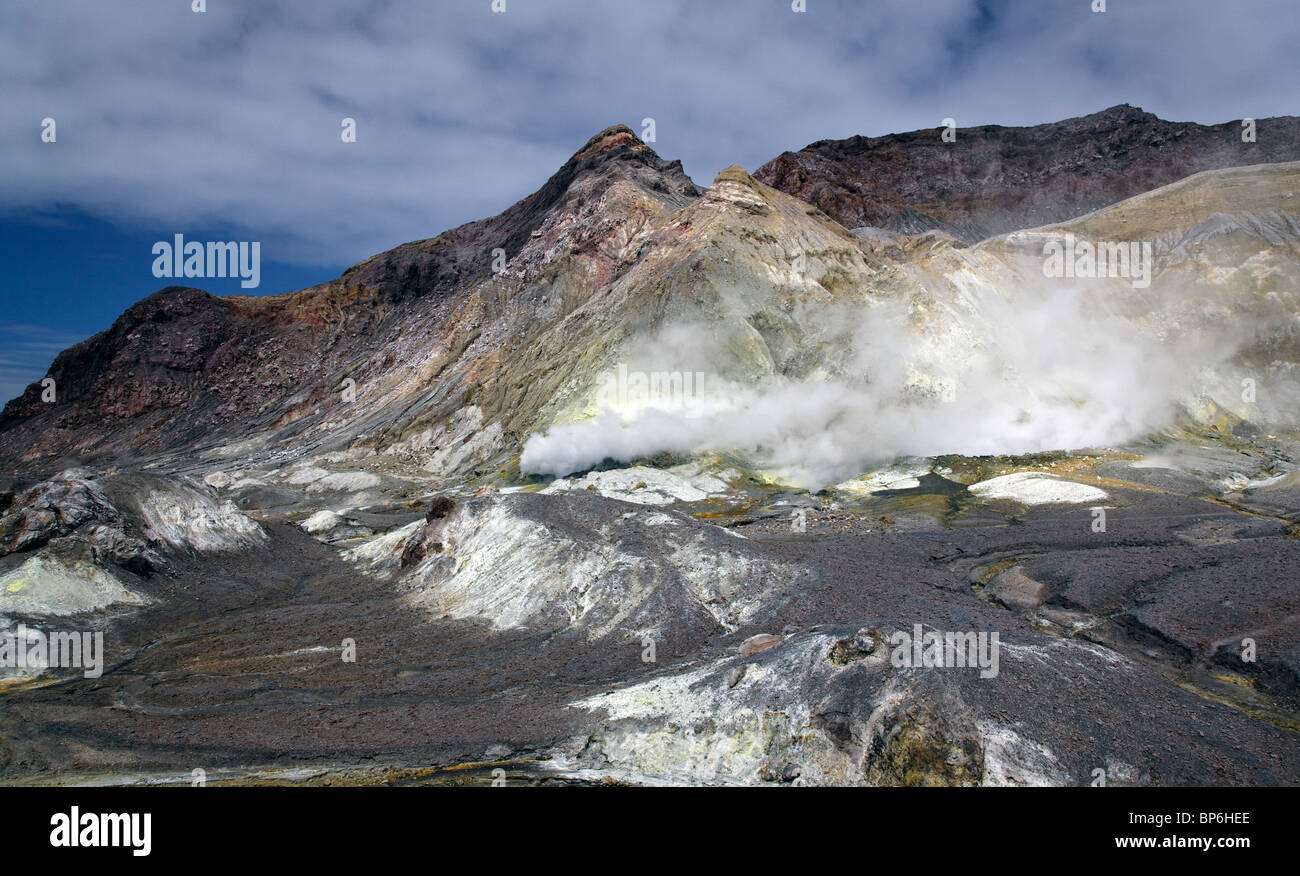 White Island Volcano view Stock Photo - Alamy