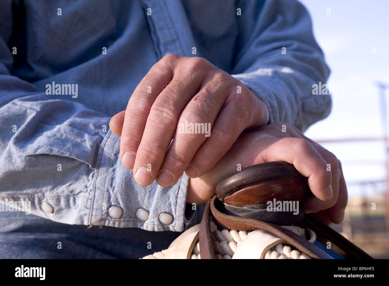 Horn hands hi-res stock photography and images - Alamy