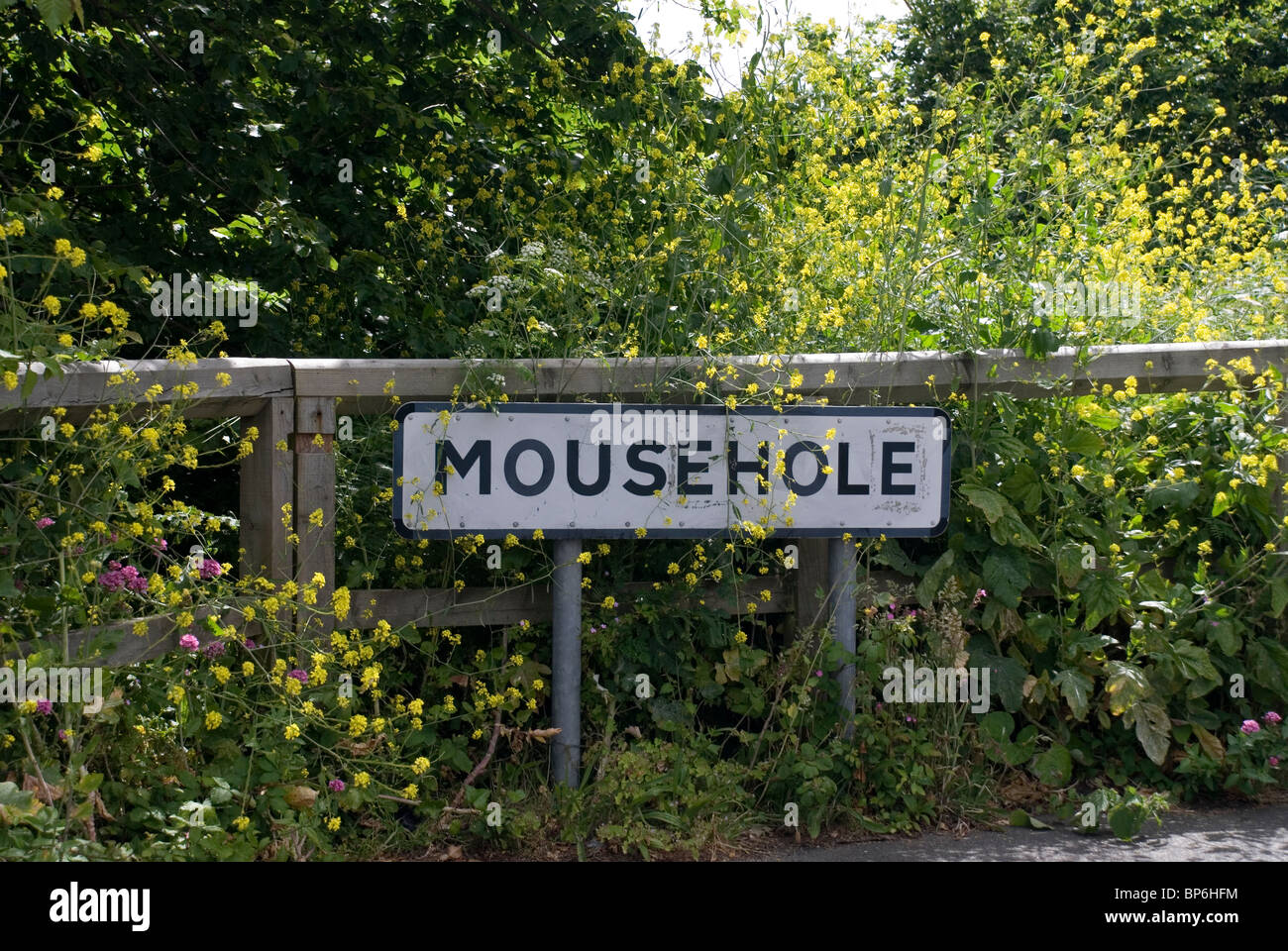 Mousehole sign, Mousehole, Cornwall Stock Photo - Alamy