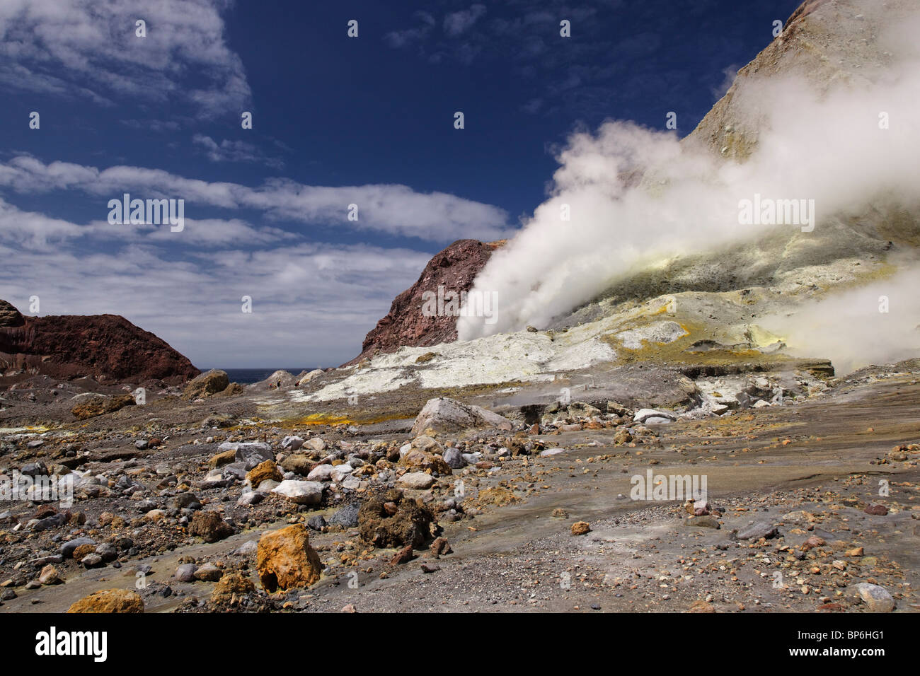 White Island Volcano view Stock Photo - Alamy
