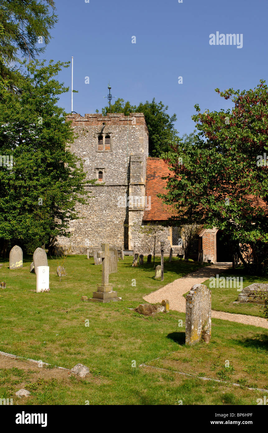 St. Mary`s Church, Turville, Buckinghamshire, England, UK Stock Photo ...