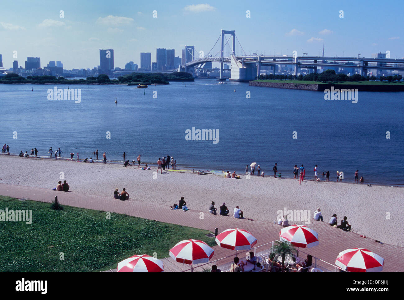 Odaiba Seaside Park, Minato, Tokyo, Japan Stock Photo - Alamy
