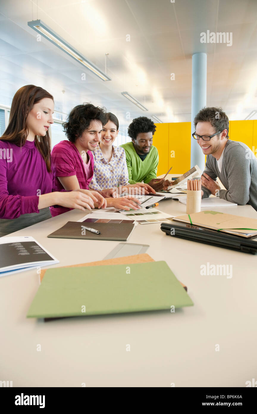 Business executives discussing in an office Stock Photo - Alamy