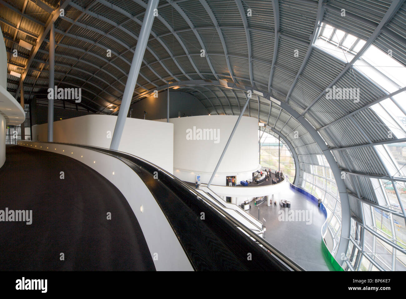 Interior view of Sage building, Gateshead, foyer and seating Stock ...