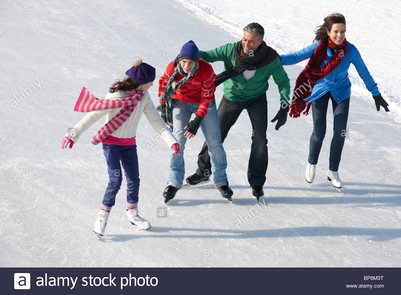Children Skating Lake Stock Photos & Children Skating Lake Stock Images ...