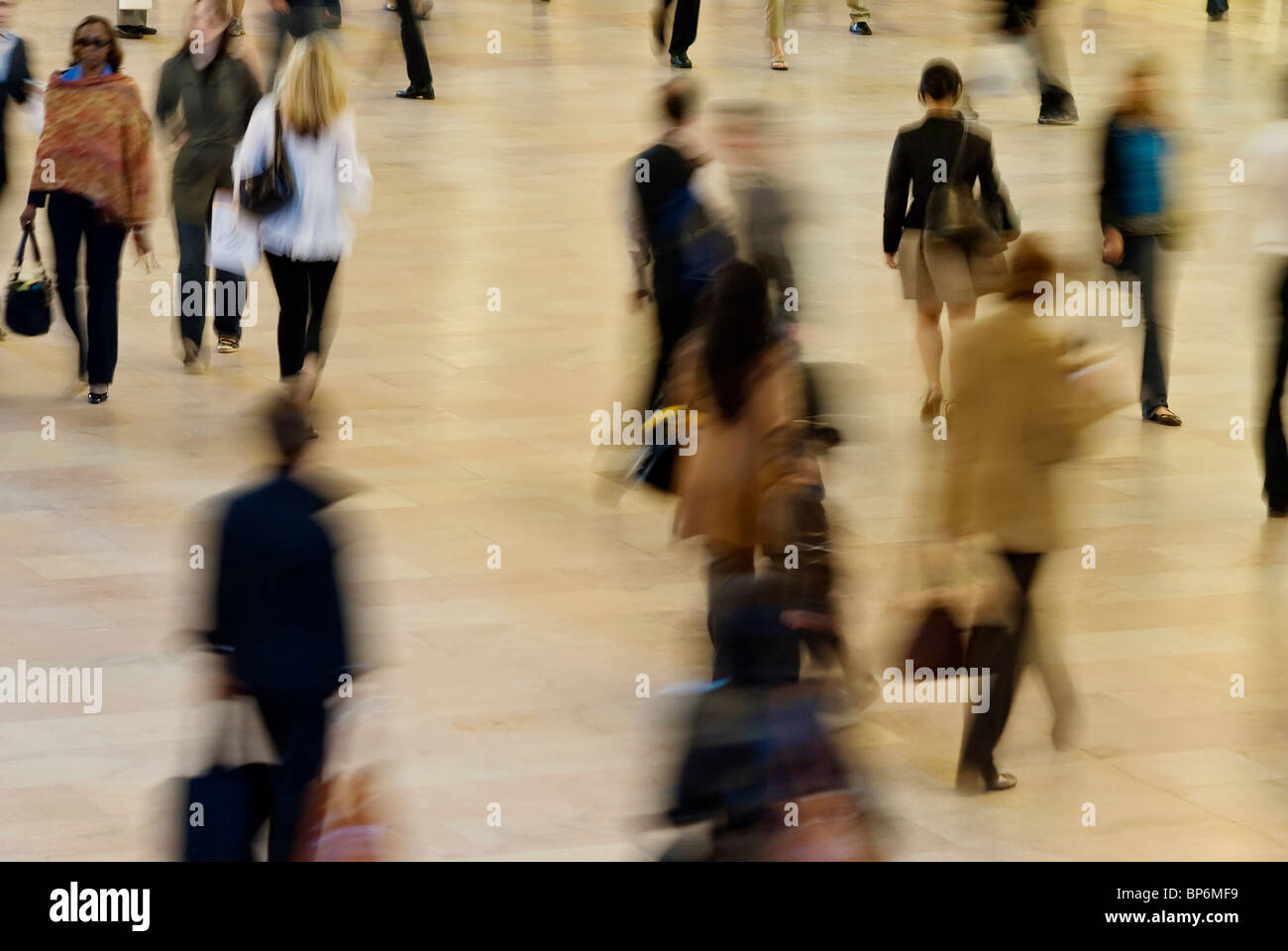 Crowd of People Rushing Stock Photo - Alamy