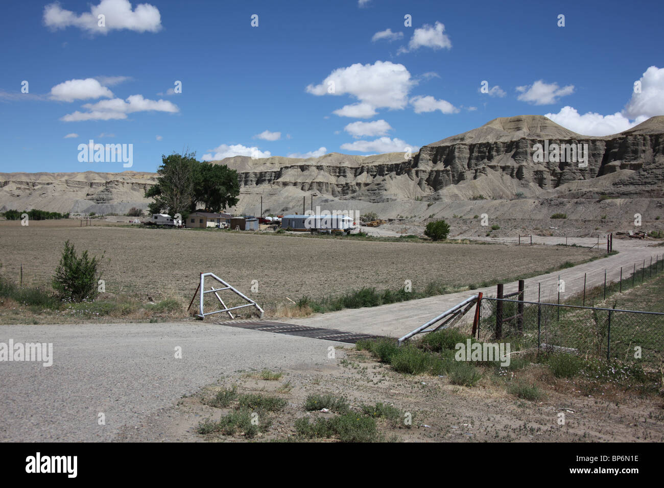 Indian reservation dirt gravel driveway entrance hi-res stock ...