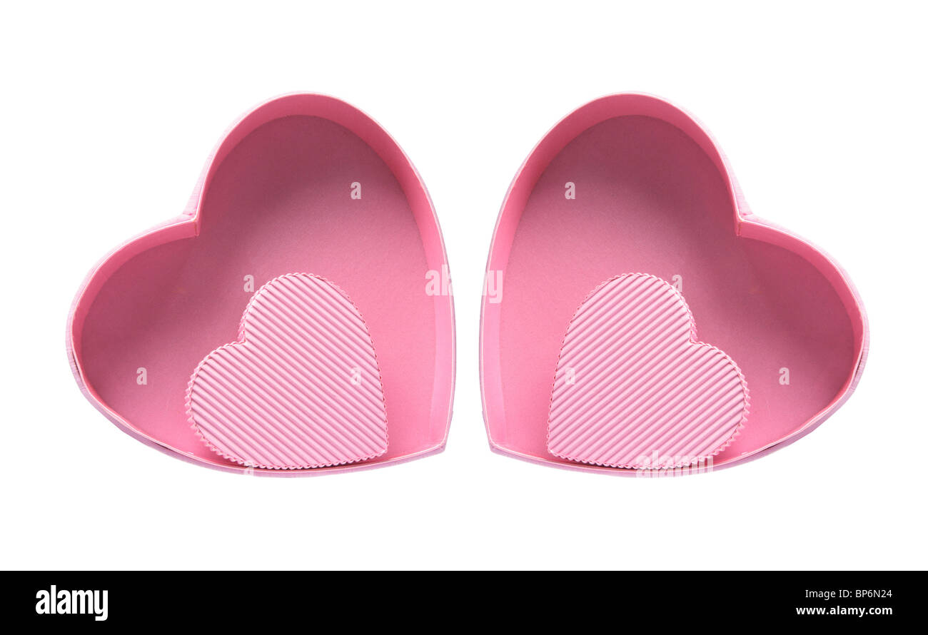 Love Heart Gift Boxes Stock Photo - Alamy