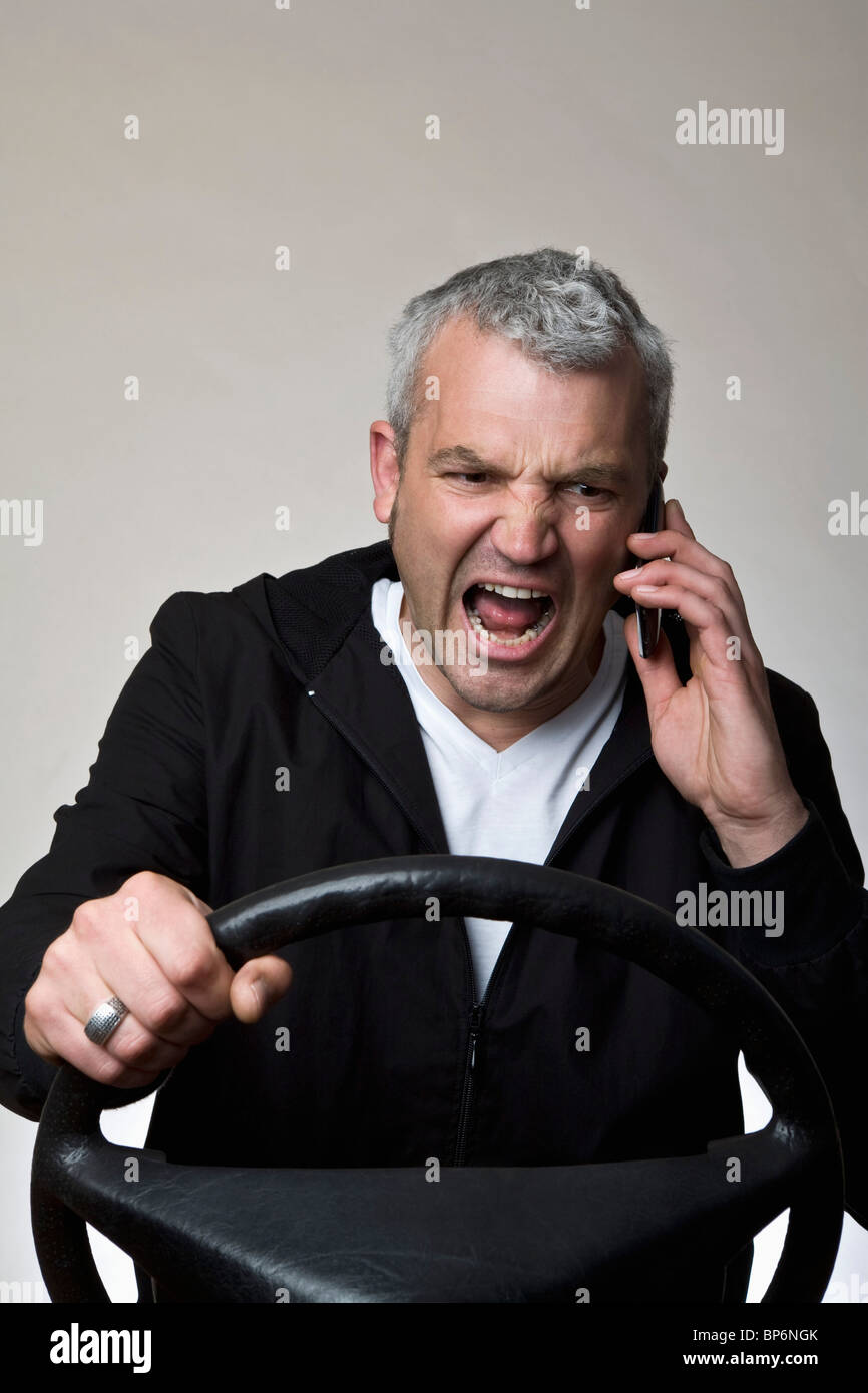 Angry brown man car hi-res stock photography and images - Alamy