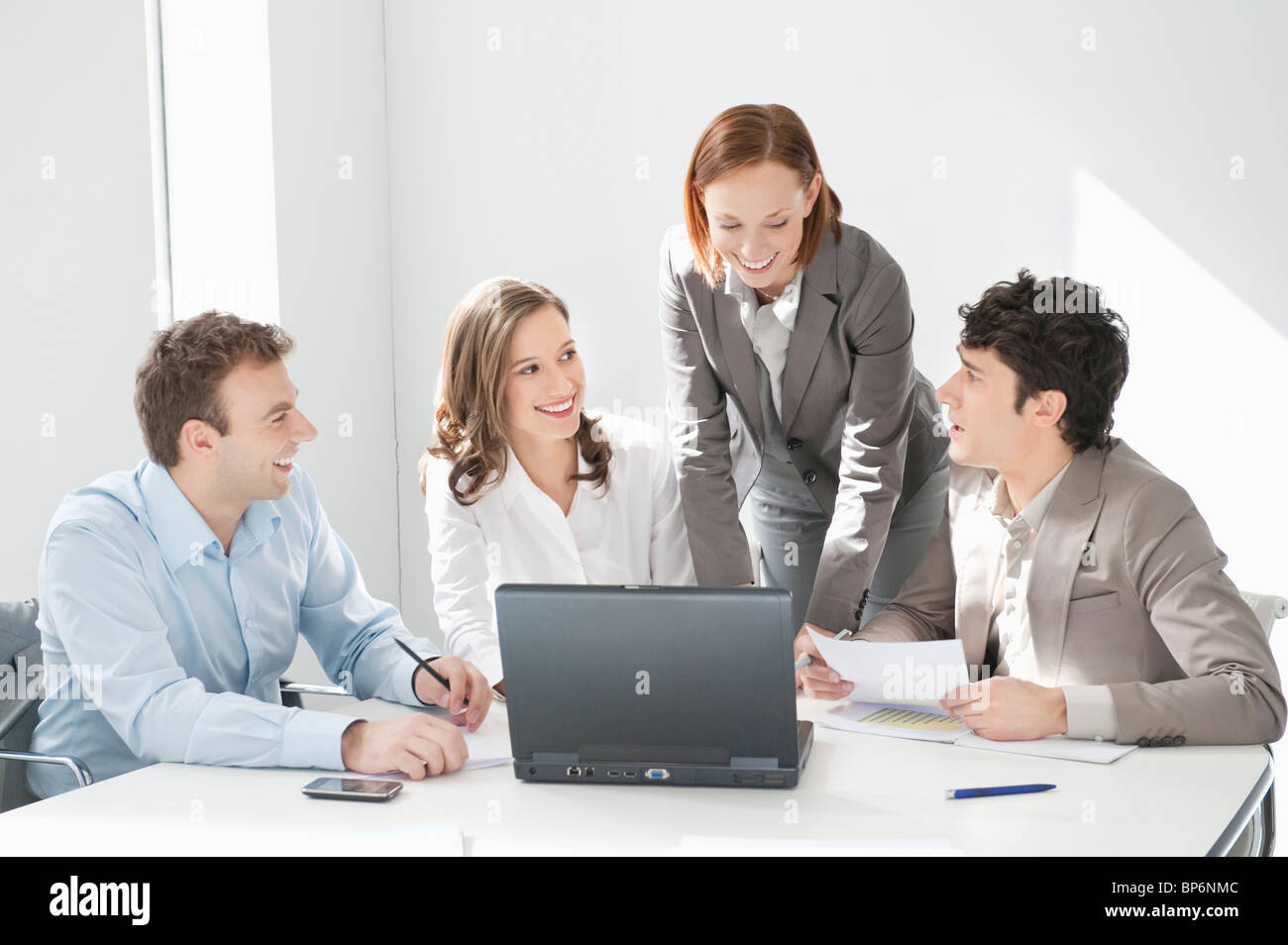 Business executives discussing in a meeting Stock Photo - Alamy