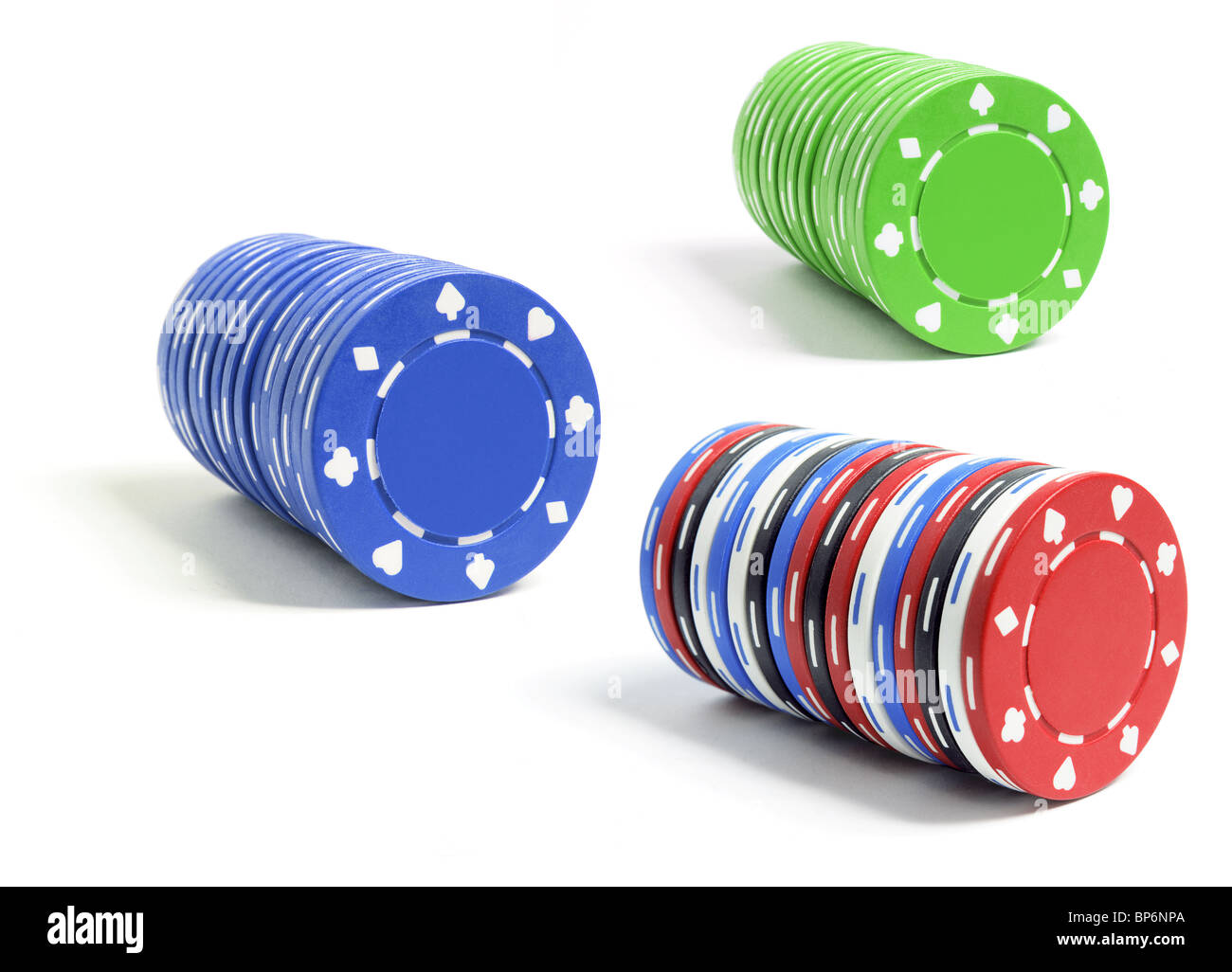 Stacks of Poker Chips Stock Photo - Alamy