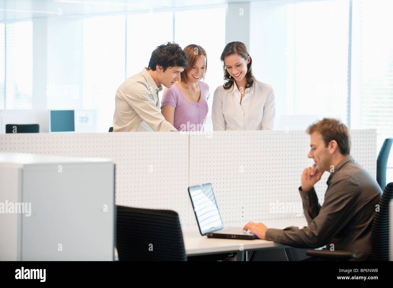Business executives working in an office Stock Photo - Alamy