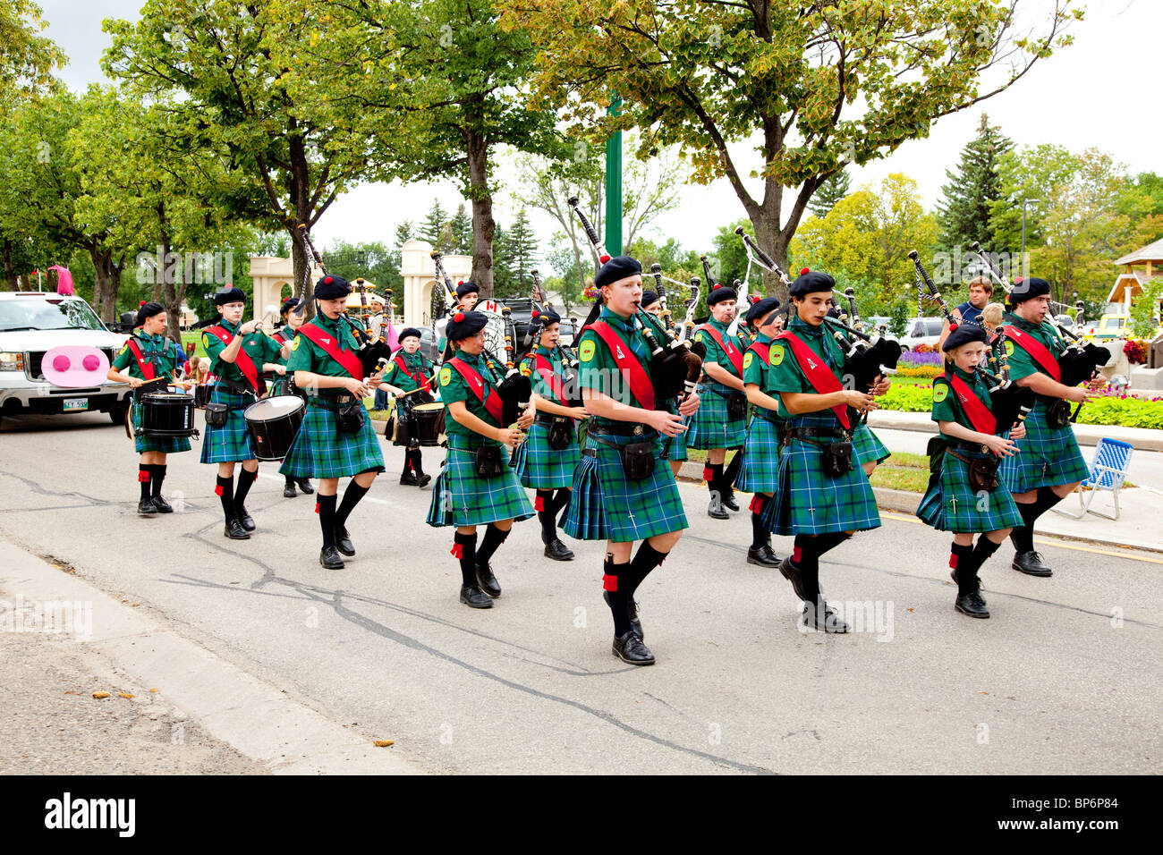 The 2010 Winkler Harvest Festival street parade in Winkler, Manitoba ...
