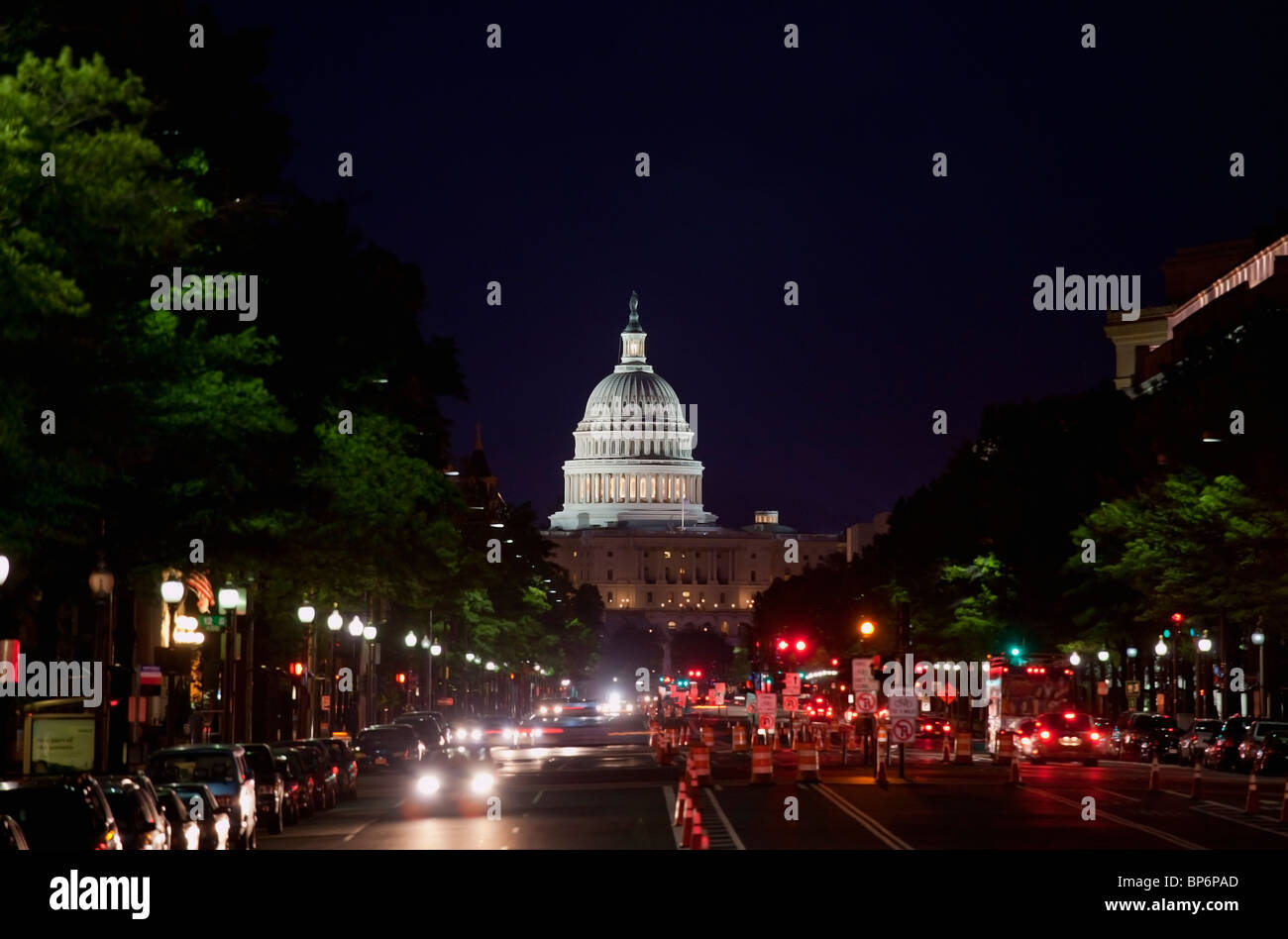 Capitol Building at night, Washington DC, USA Stock Photo - Alamy