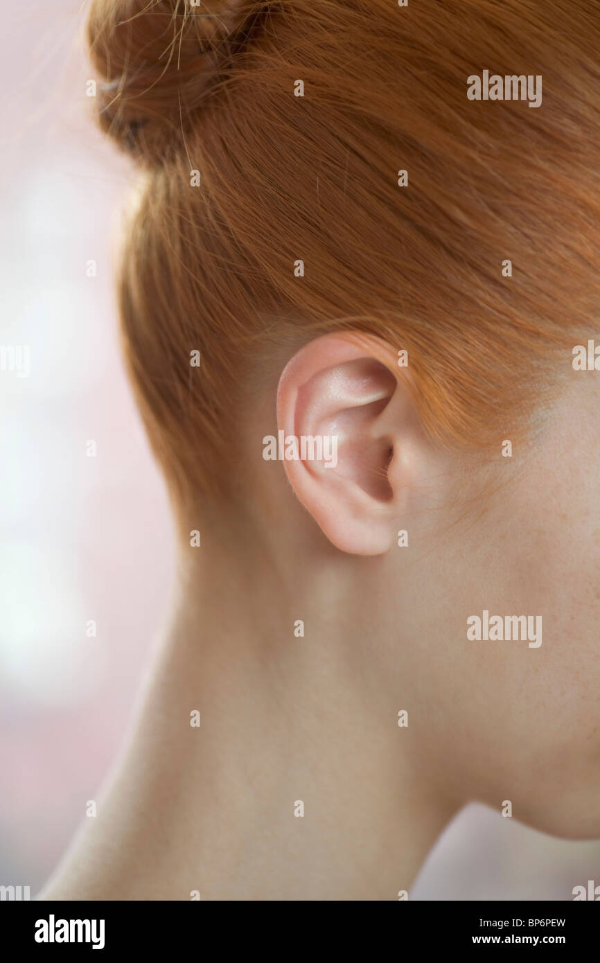 Womans ear detail hi-res stock photography and images - Alamy
