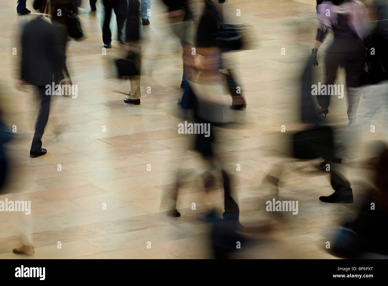 Crowd of People Rushing Stock Photo - Alamy