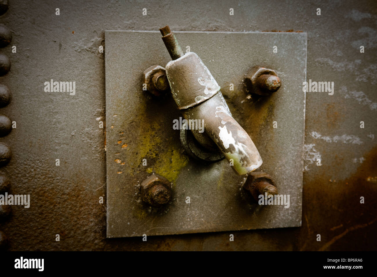 Old tap on fuel tank Stock Photo - Alamy