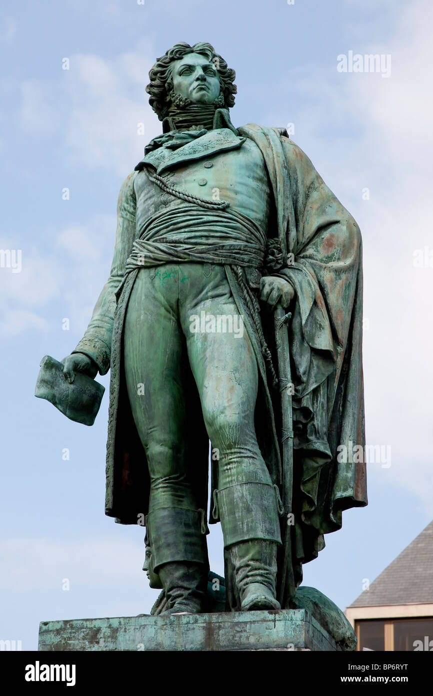 Statue of Jean Baptiste Kleber, a French general during the French ...