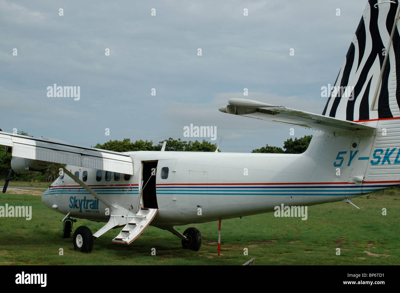 Light aircraft for safari in Africa Stock Photo - Alamy