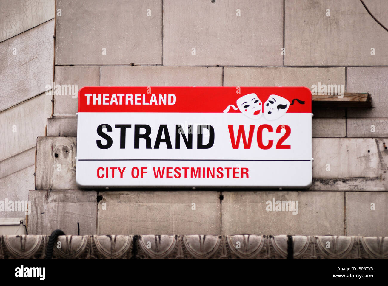 The strand, london street, sign hi-res stock photography and images - Alamy